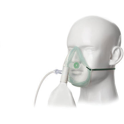 High concentration adult EcoLite oxygen mask + tubing 2.1m - Single ...