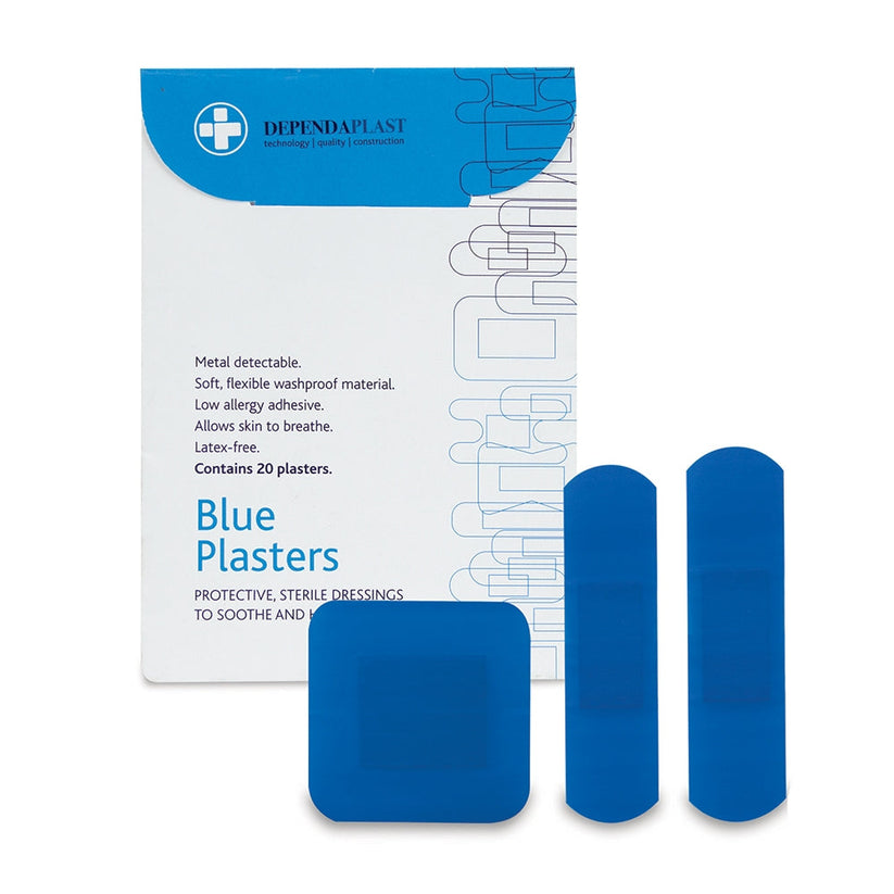 Dependaplast Blue Food Area Plasters - Assorted Wallet x 20 – Acana Medical