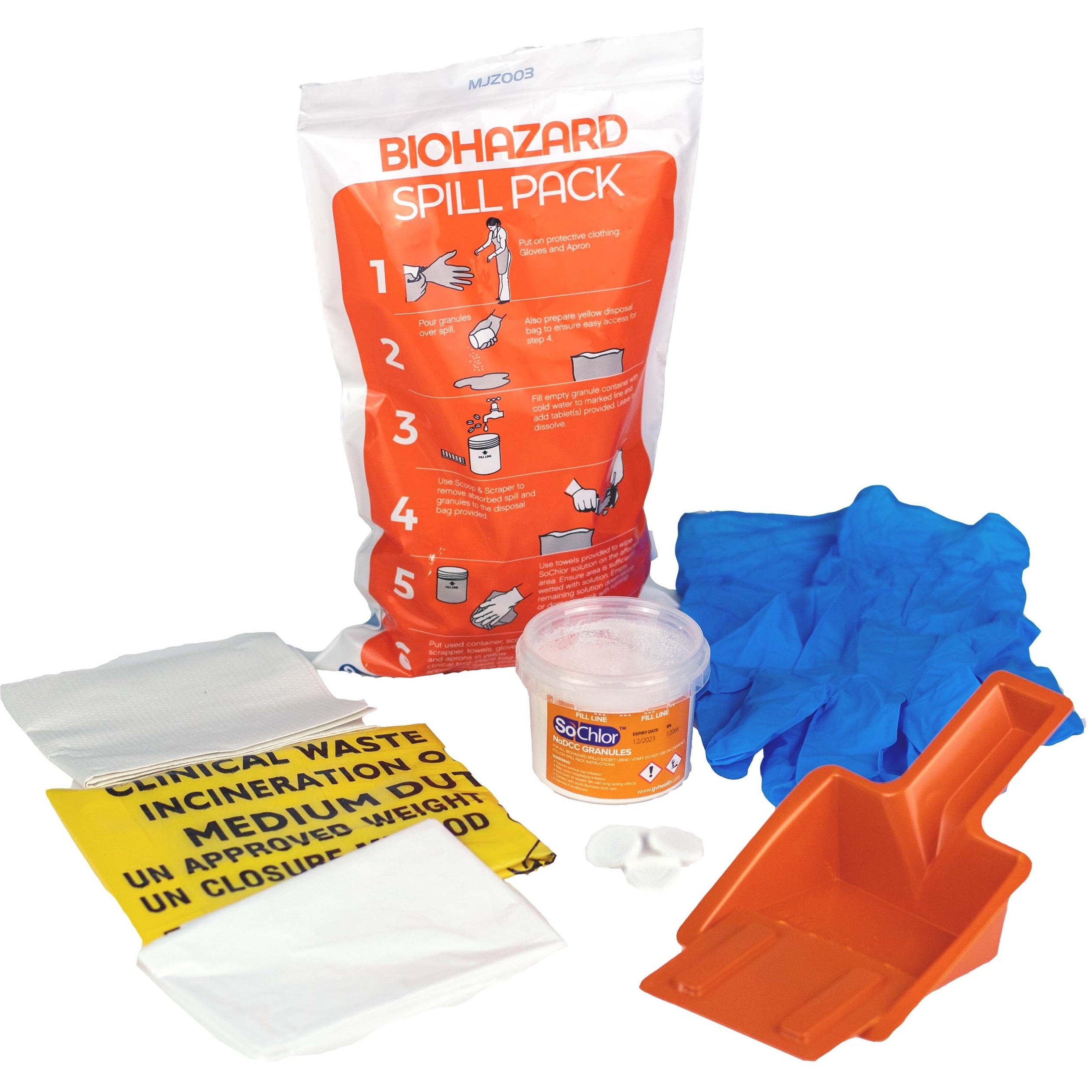 Blood/Biohazard Spill Pack – Acana Medical